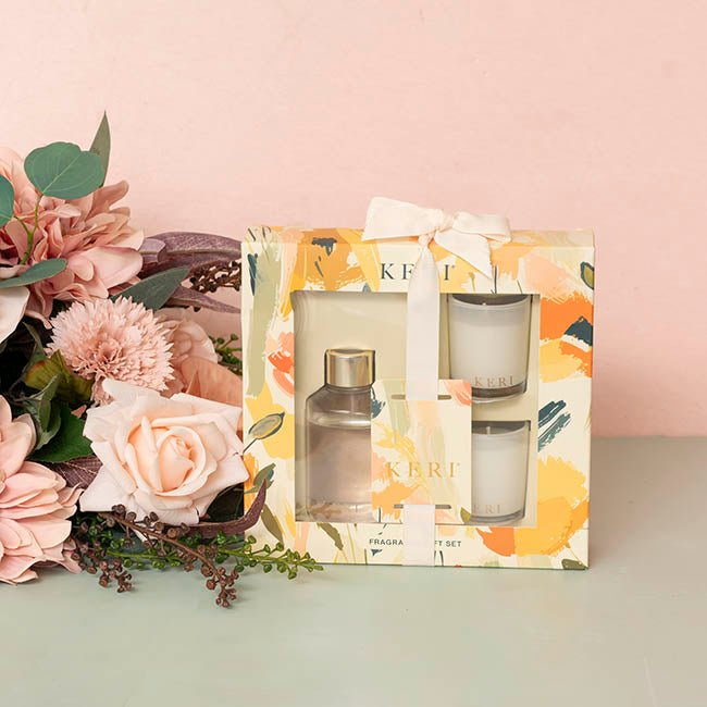 Fragrance Candle & Diffuser Gift Set Rose & Water Lily – Lalor Plaza ...